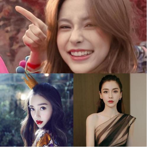 How did Angelababy look like the first person in the young model? - iNEWS