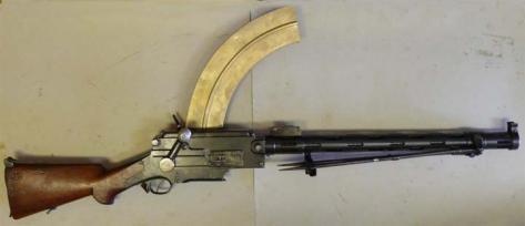 The world's first mass-produced practical light machine gun, "Madsen ...