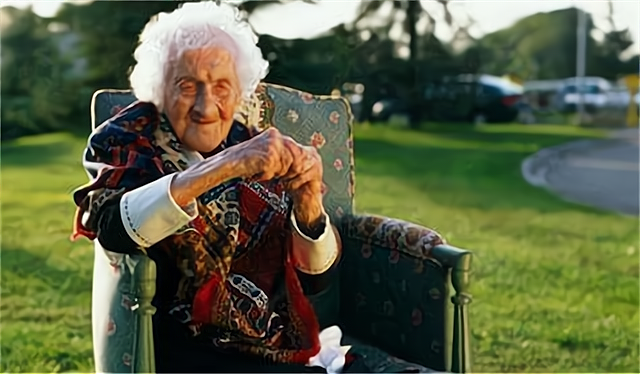 A 122-year-old French lady, she only has herself in her family, and she ...