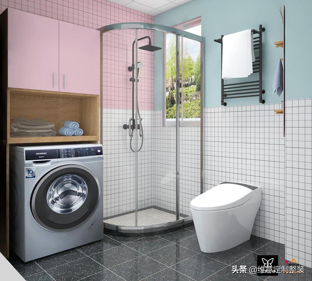 The 4m2 bathroom is so perfect, just copy it for the small apartment ...