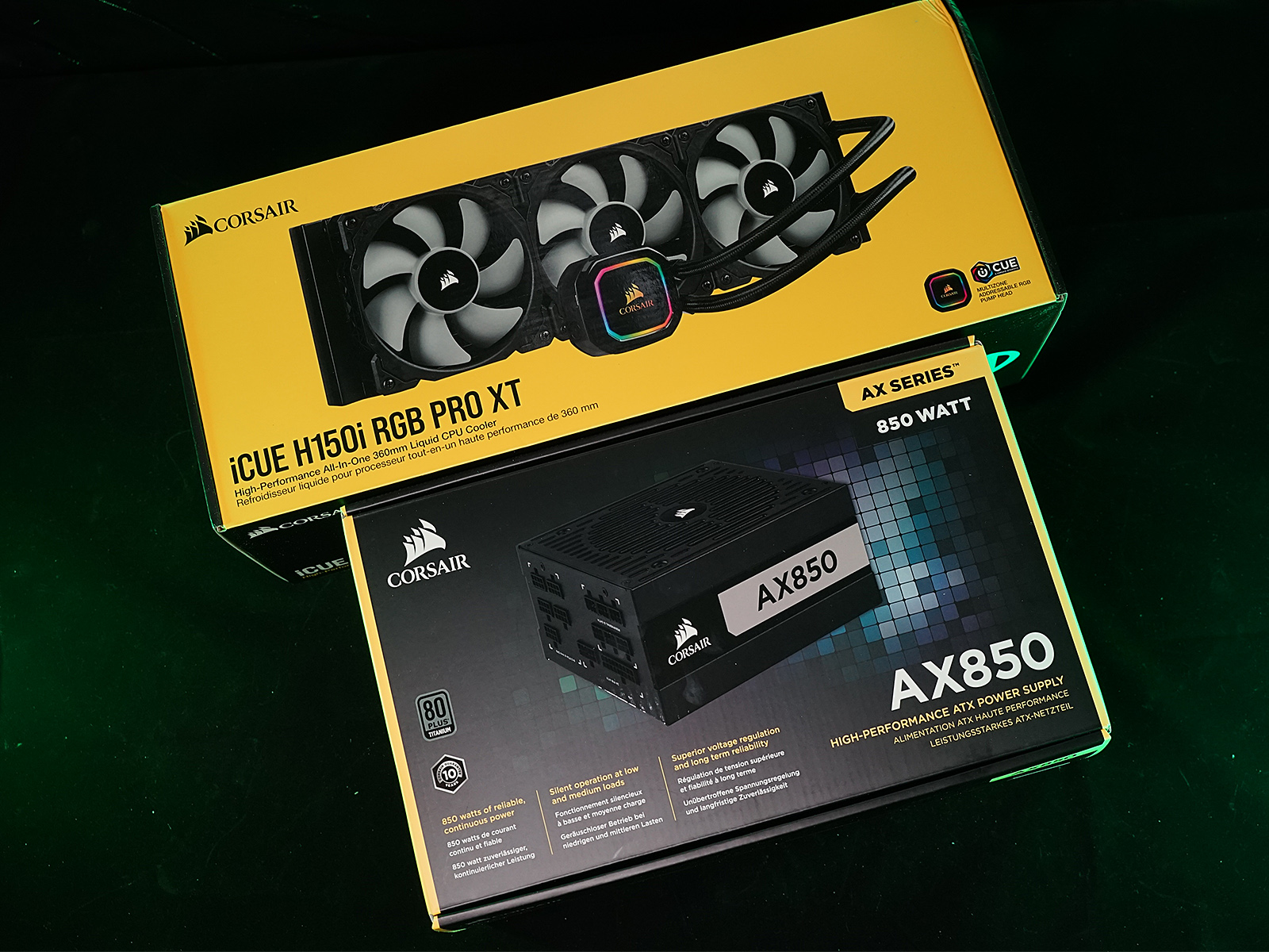 Corsair AX850 power supply and H150i water cooling sharing, New Year's ...
