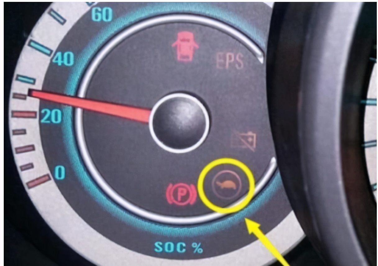 What does the "turtle" light on the dashboard mean? Brake when you see ...