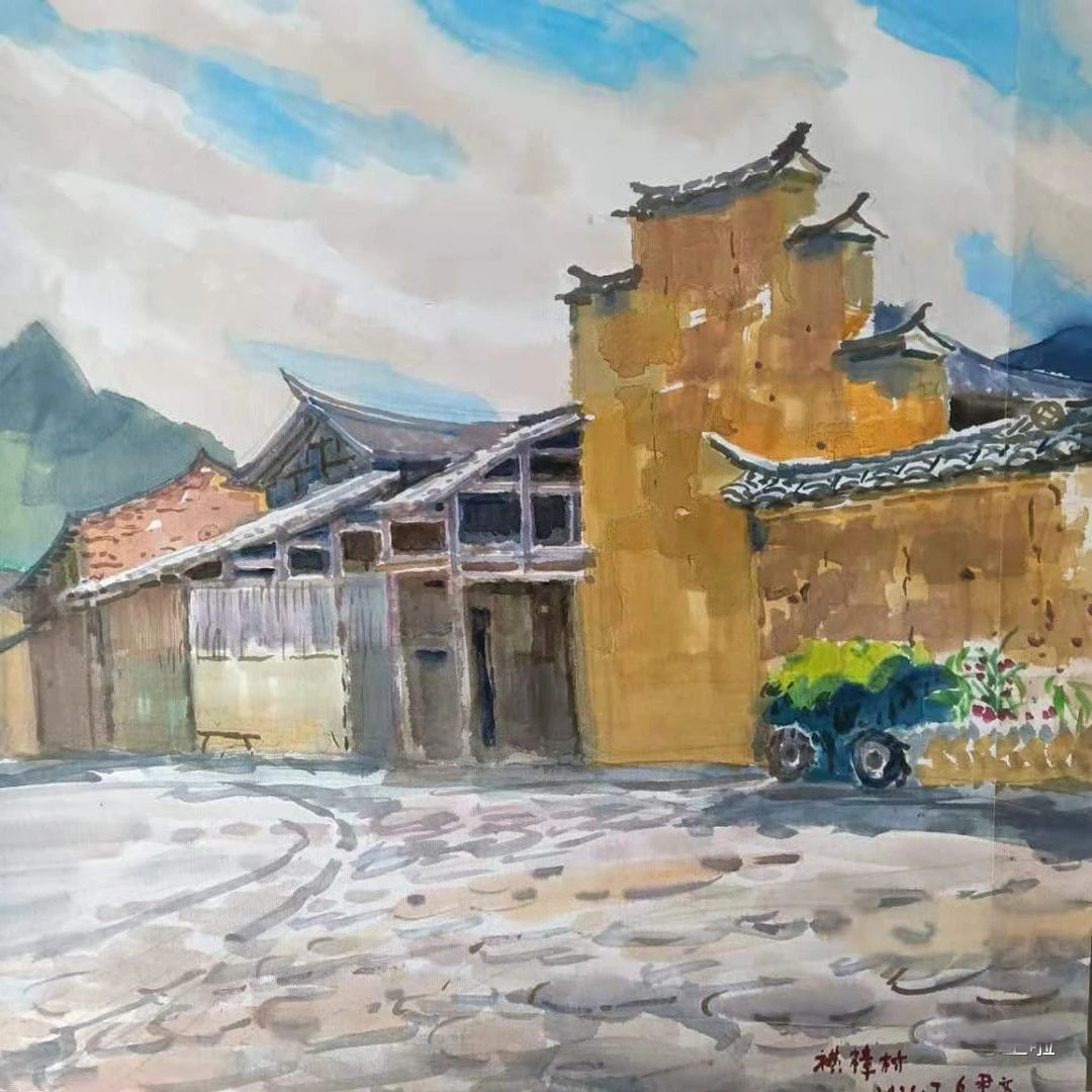Appreciation of Yin Wen's 2021 Songyang Watercolor Sketches - iNEWS