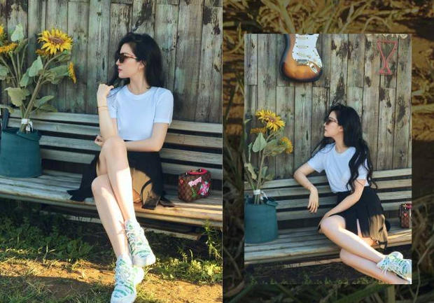 Liu Tianxian releases a beautiful picture during the autumn holiday - iNEWS