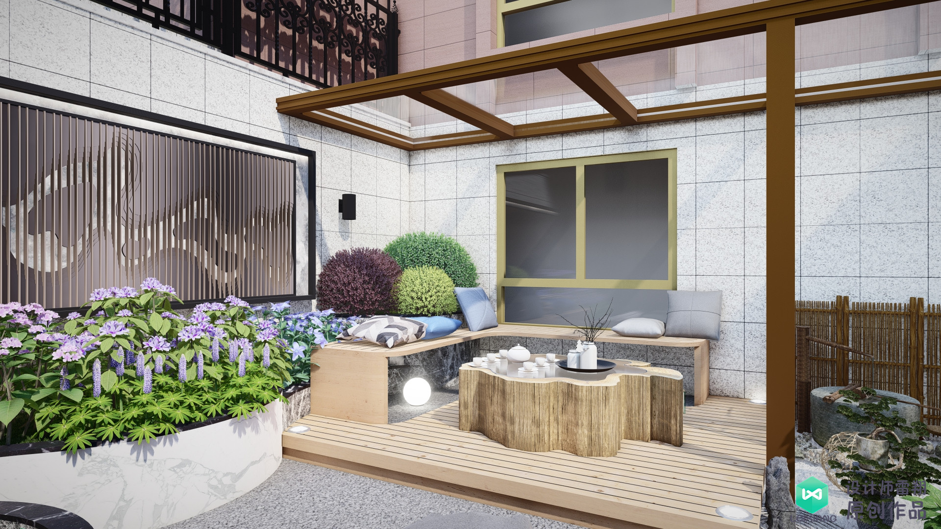 The 60㎡ sunken courtyard is popular in this design. The benefits are so ...