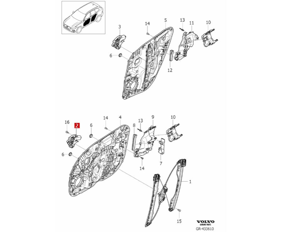 The abnormal noise of Volvo XC60 window glass jitter is related to ...