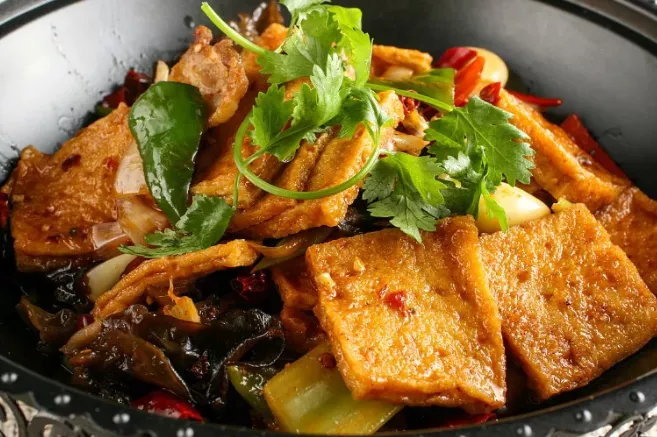 Griddle Chiba Tofu, spicy and appetizing!This summer is not complete ...