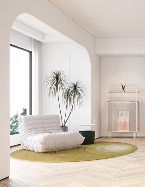 Flexible and changeable home design mainstream, softening the space ...