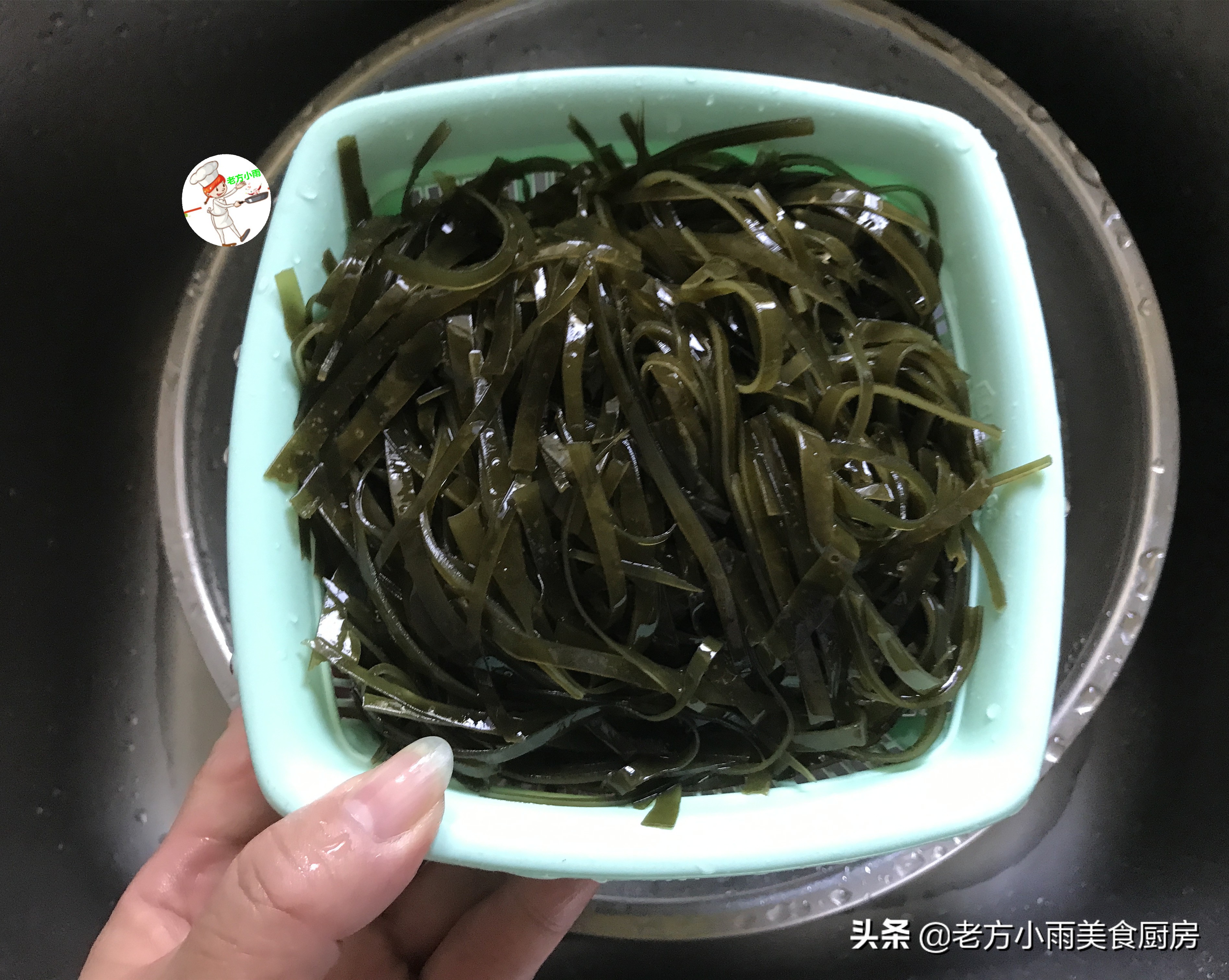 Make cold kelp shreds, remember to mix directly, add two more steps, no ...