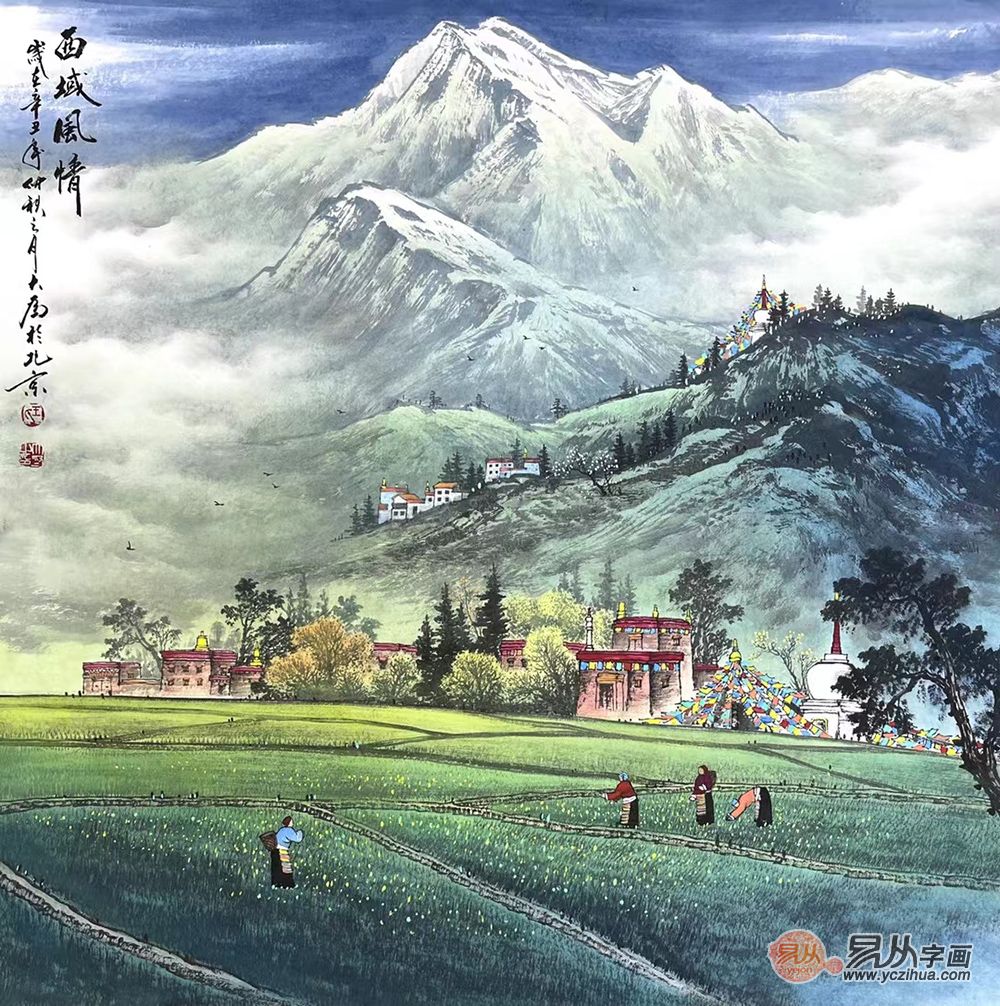Wang Dawei is the representative painter of Li's landscape in today's ...