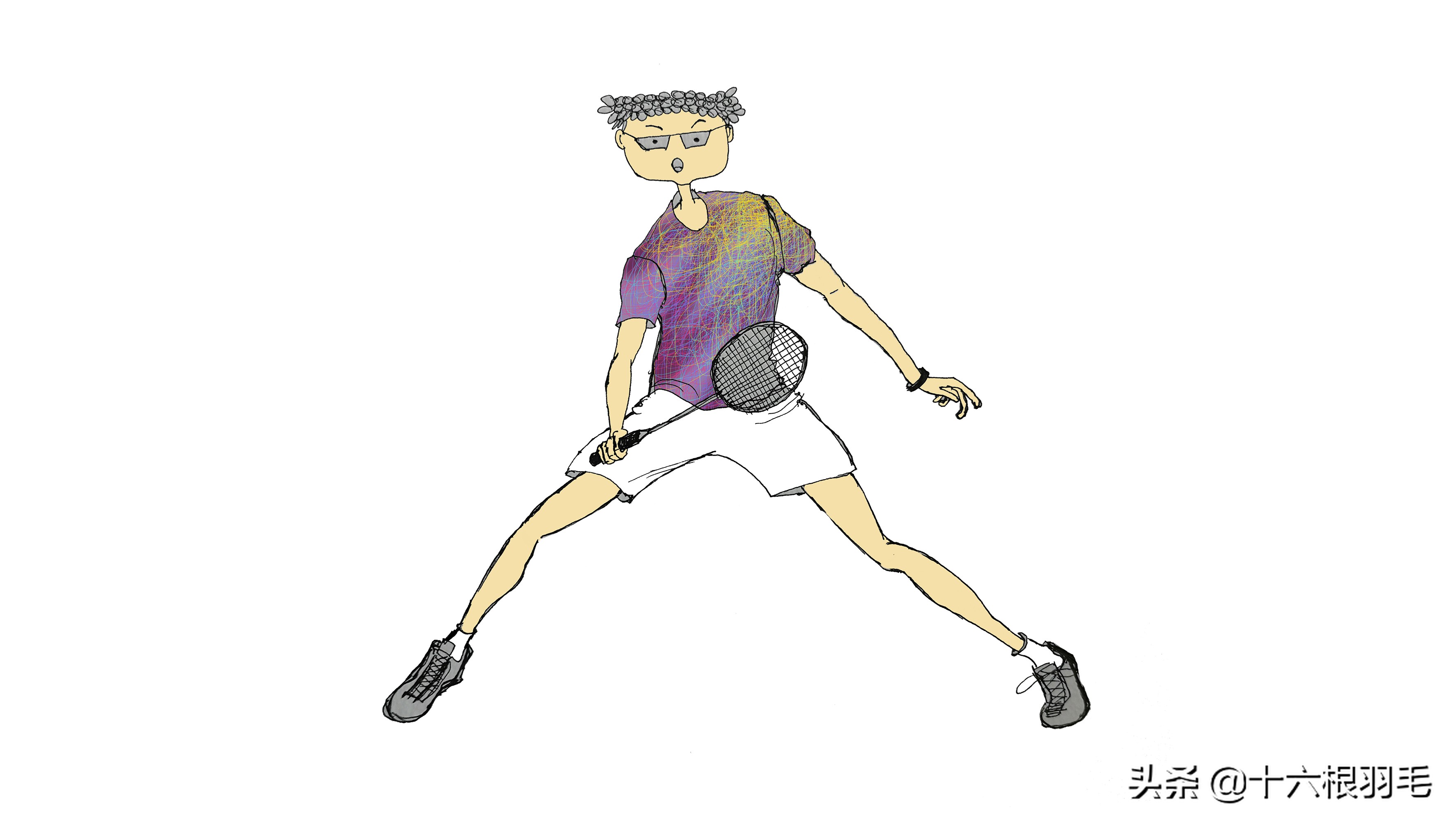 How to practice badminton footwork? Graphic explanation, learned to ...
