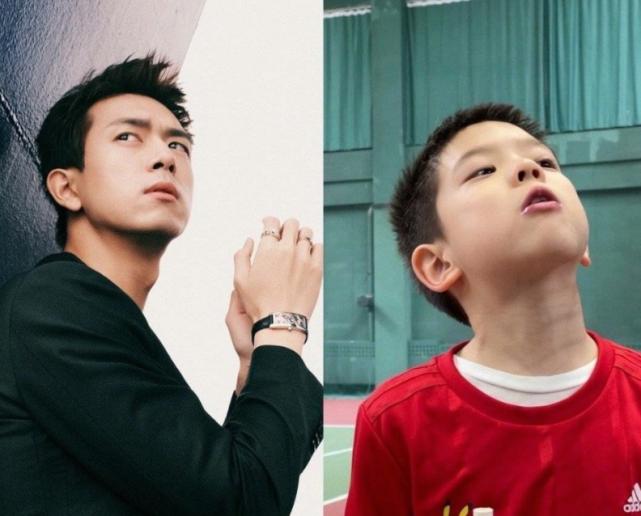 Huo Siyan and Du Jiang's son played in a musical, um, huh, dressed as a ...