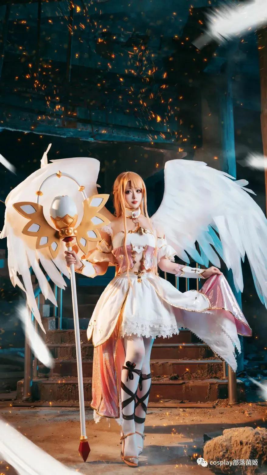 cos: Sword Art Online Angel Asuna cos feature film - iNEWS