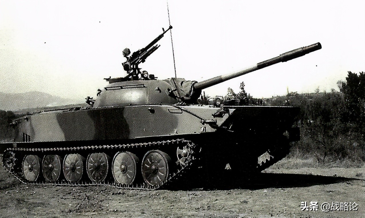Type 63 amphibious tank, used in a regiment in the South Xinjiang Self ...