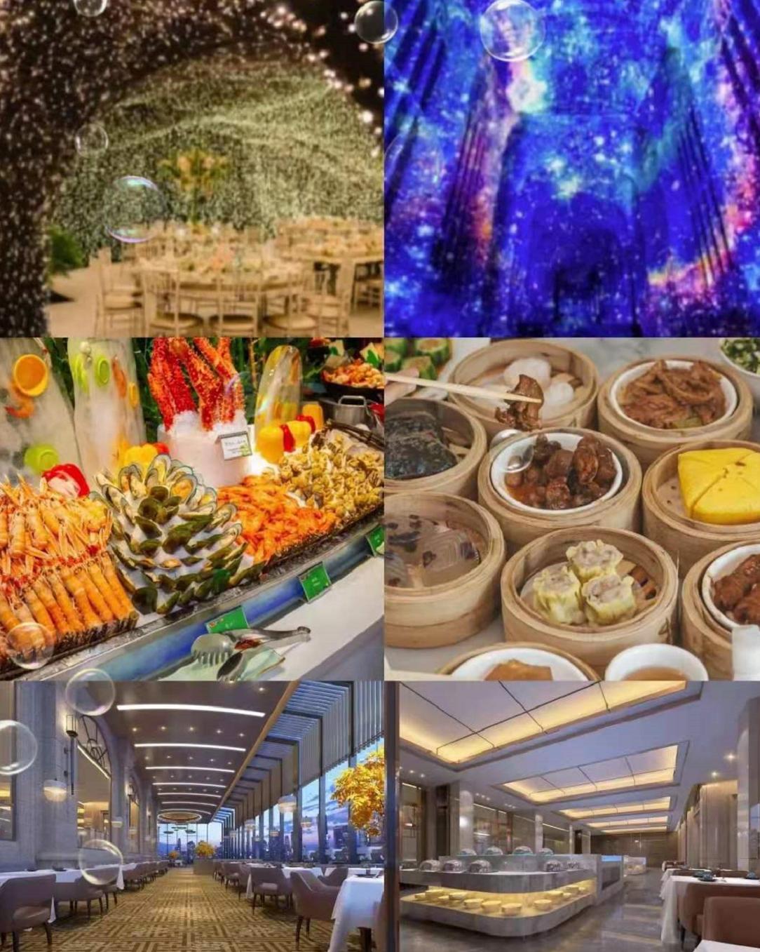 The most realistic resort hotel in Heshan, luxurious buffet dinner ...