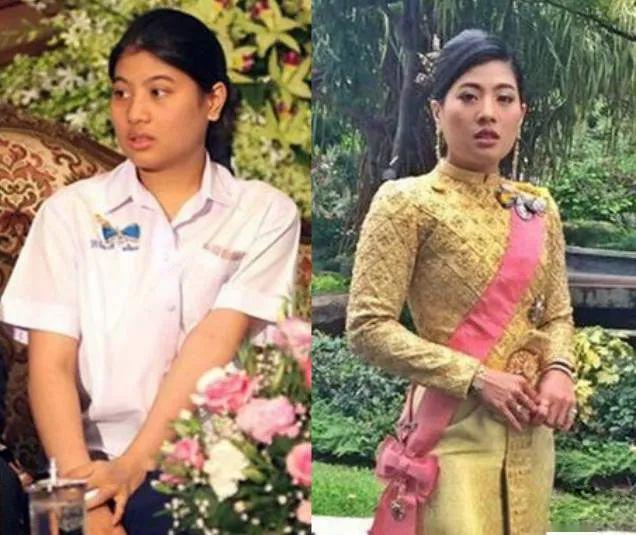 The little Thai princess stands between Prince William and Prince Harry ...