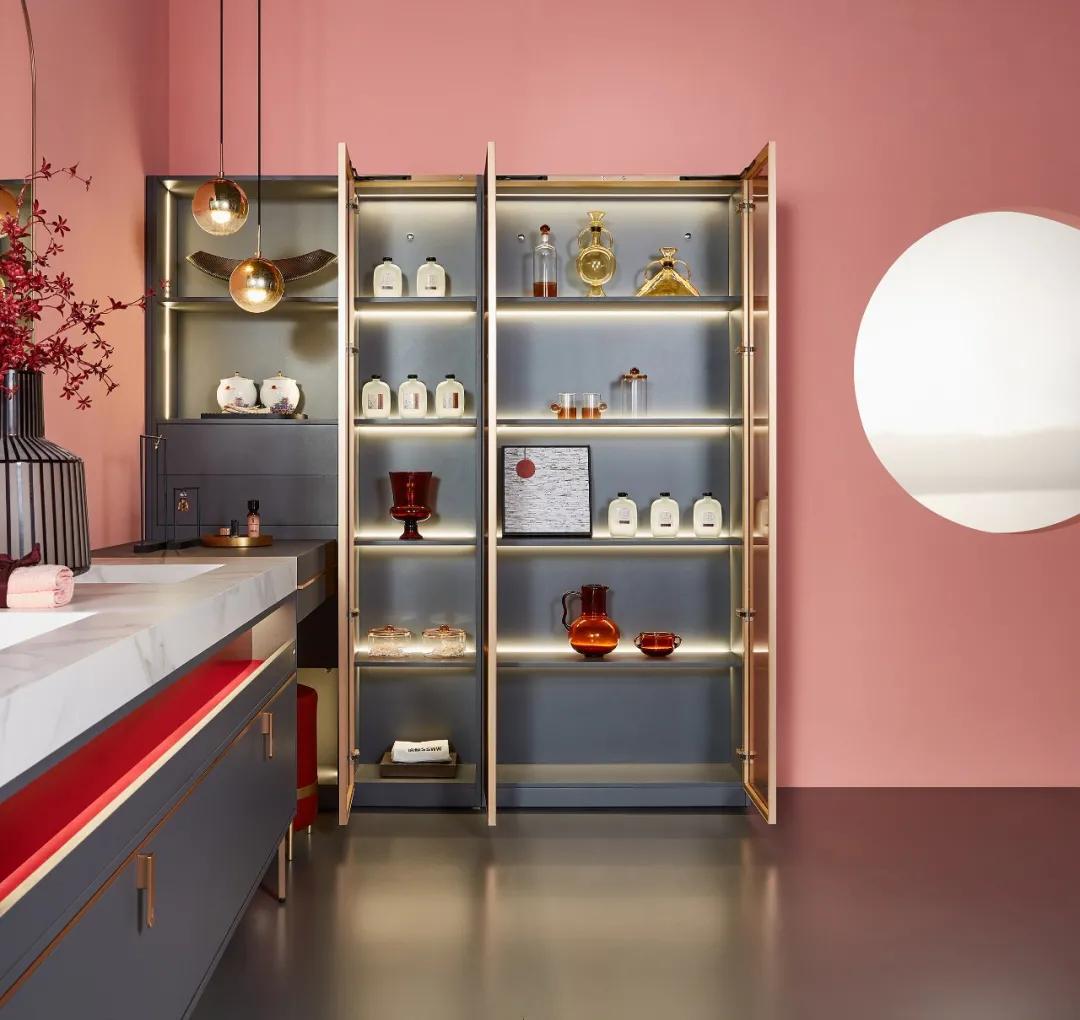 Langjing Sanitary Ware Guochao Series Customized Bathroom Cabinets Move ...