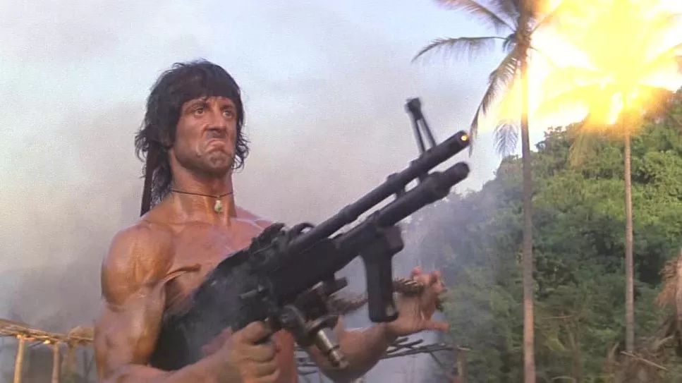 The M60 general-purpose machine gun, with a firing rate of 600 per ...