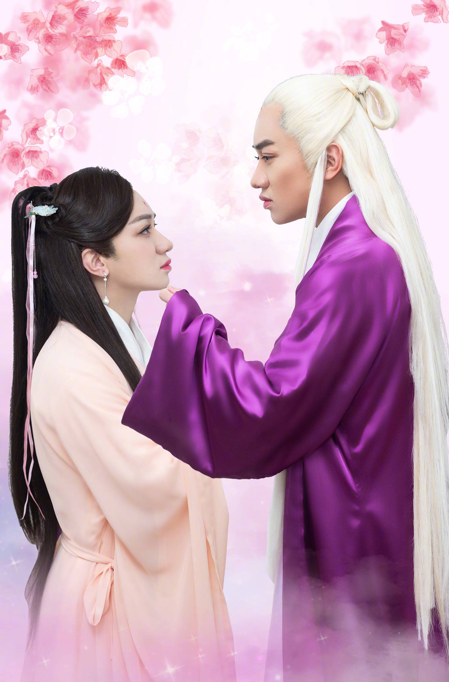 Wang Zulan acts in one person to live Feng Jiu and Donghua, the girl's ...