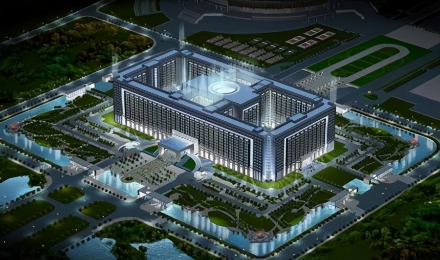 The office building in Jinan is known as the largest government ...
