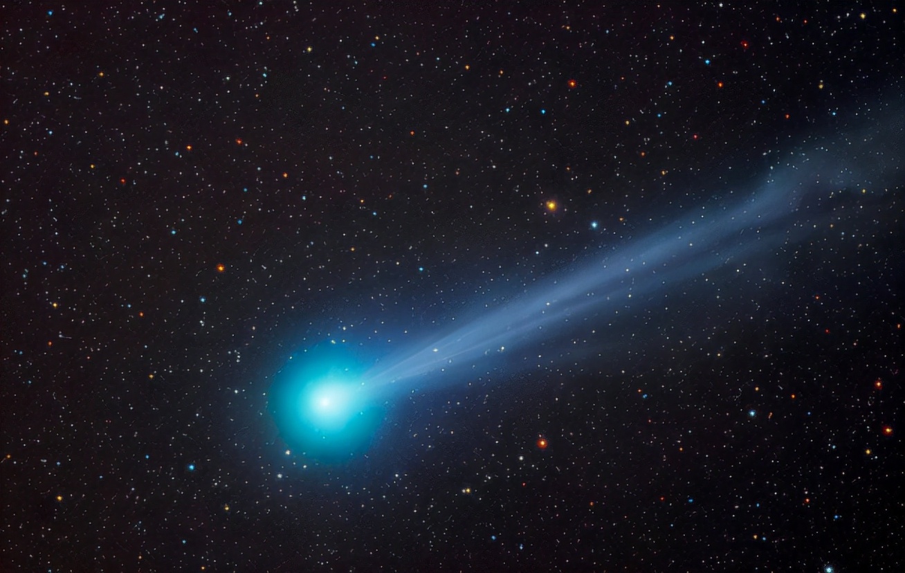 The super giant comet flies to the earth and will leave the solar ...