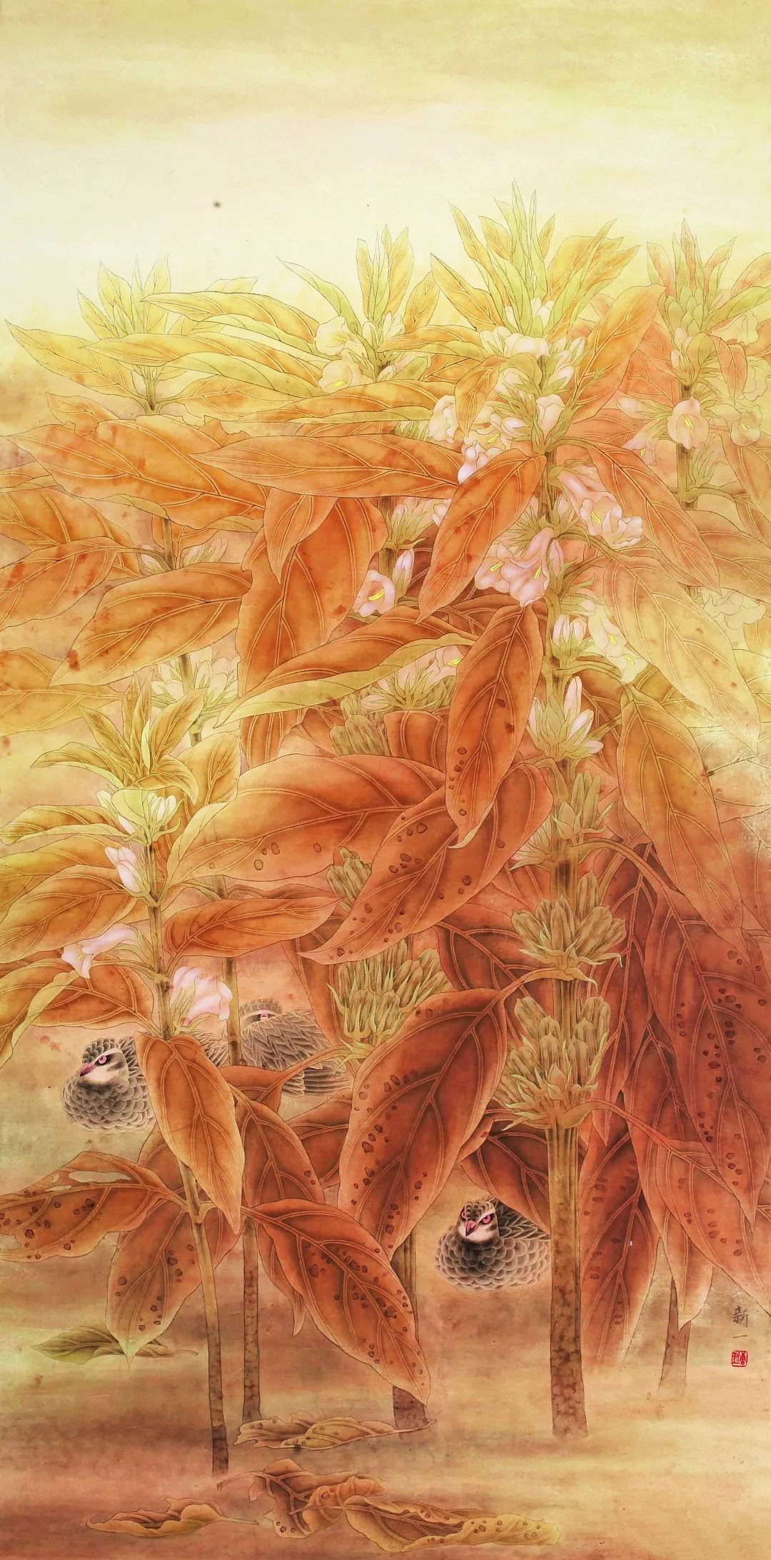 Painter Tang Xinyi's meticulous flower and bird painting works - iNEWS