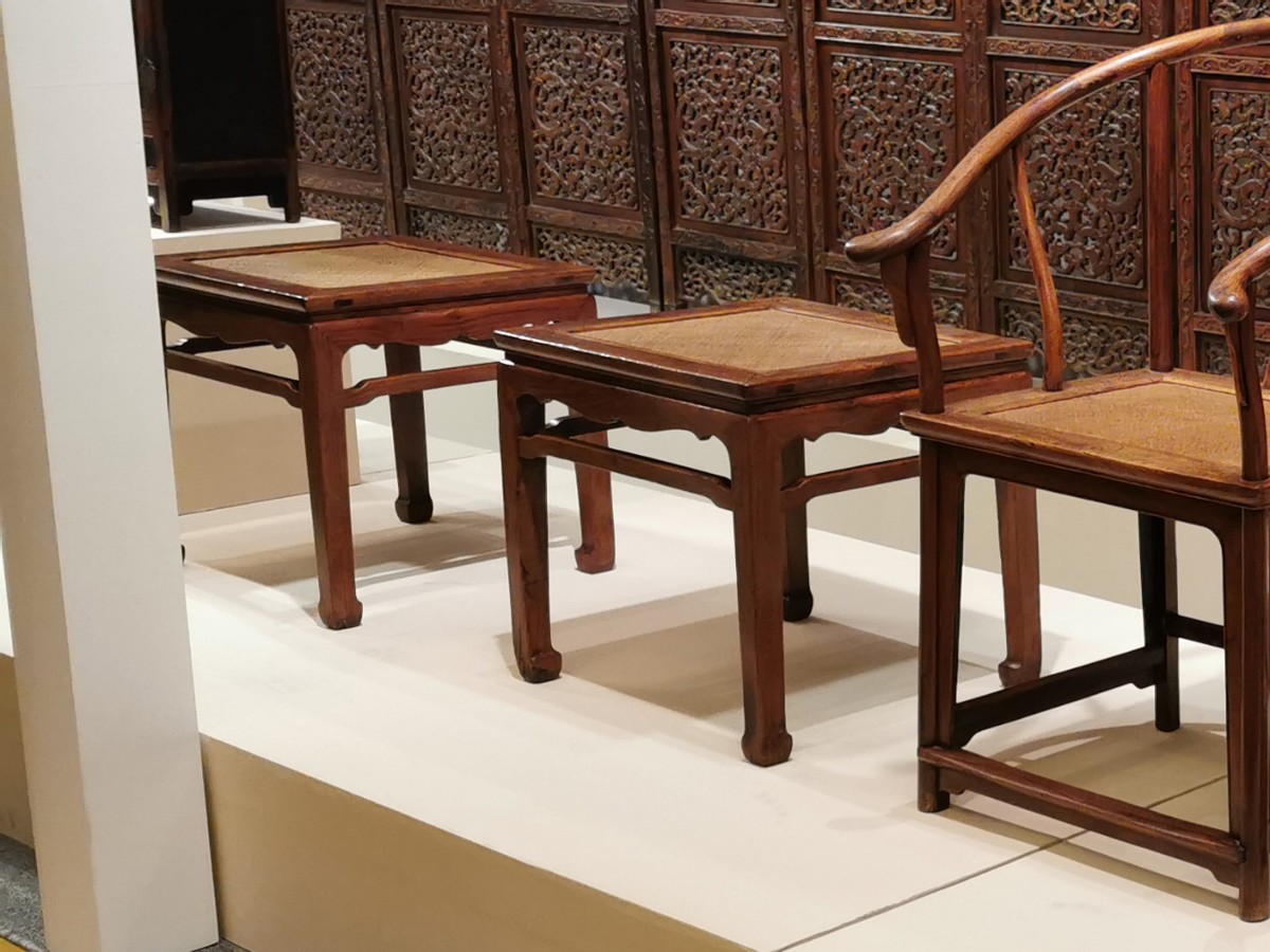 Less than half of a single large Zen stool, Huanghualiyuanmen square ...