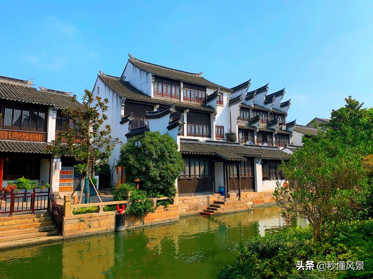 There is an original ecological ancient town in Suzhou, with few people ...