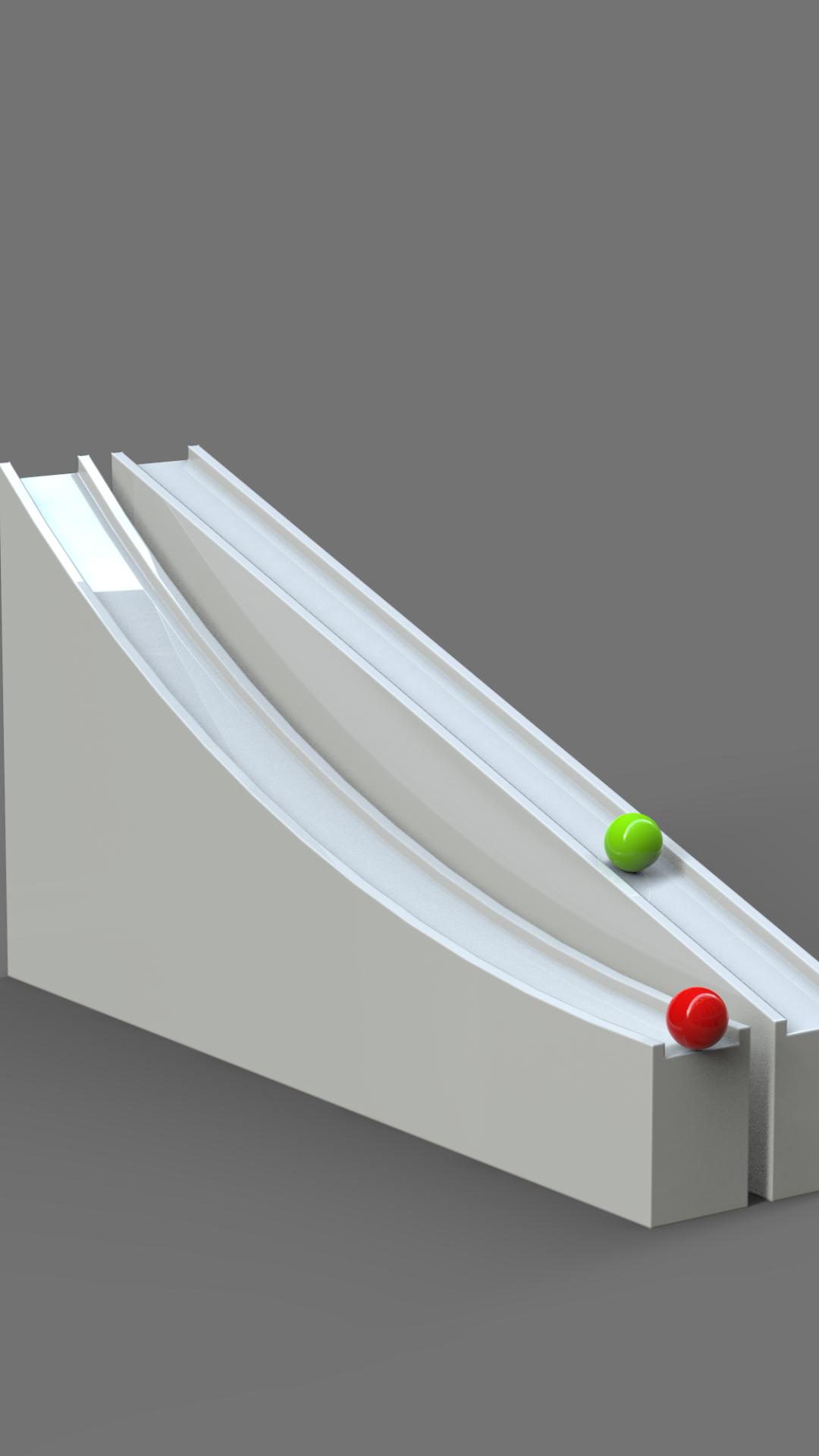 Use SolidWorks to verify the slope and the fastest descent line, which ...