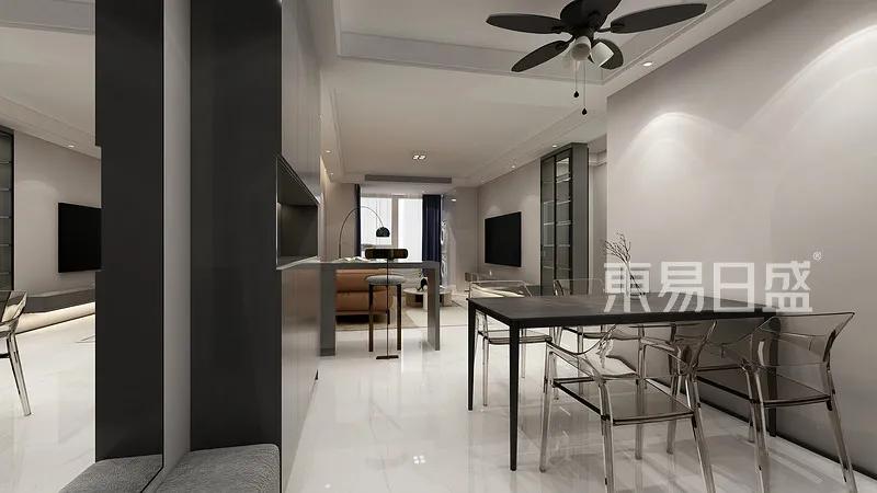 92 square meters of modern minimalist style decoration after entering ...