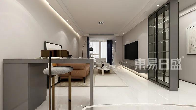 92 square meters of modern minimalist style decoration after entering ...